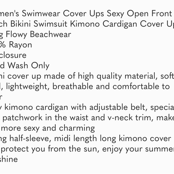 Boutique | Swim | Womens Swimwear Cover Ups Sexy Open Front Beach ...